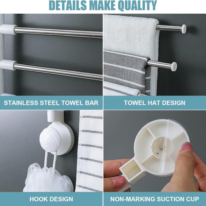 Seamless Suction Cup Towel Rack – Zambeel