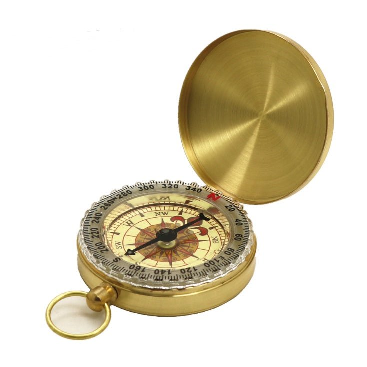 Metal Flip Compass Outdoor Compass Pocket Watch Copper Compass – Zambeel