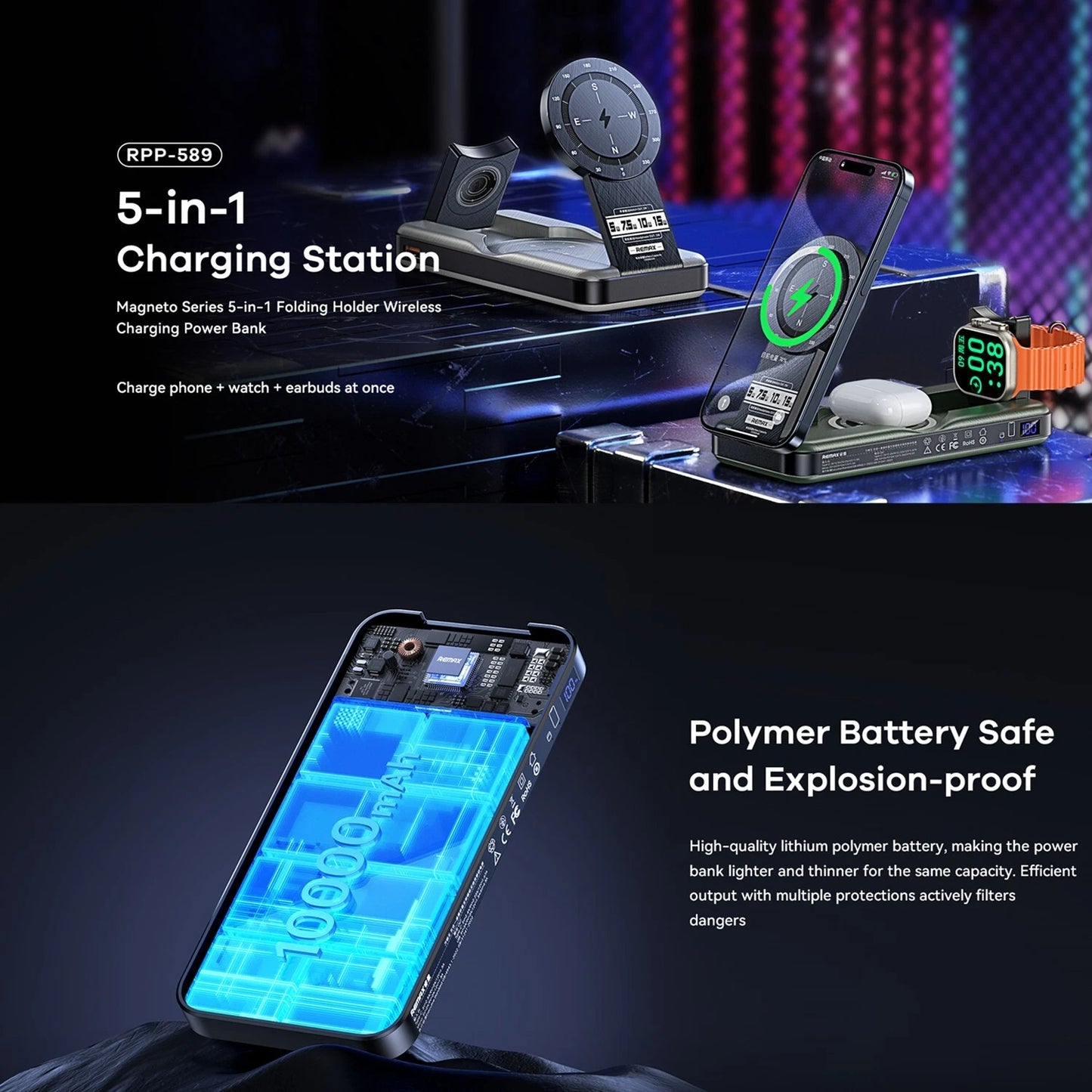 REMAX - Multi-Function Wireless Power Bank – Zambeel