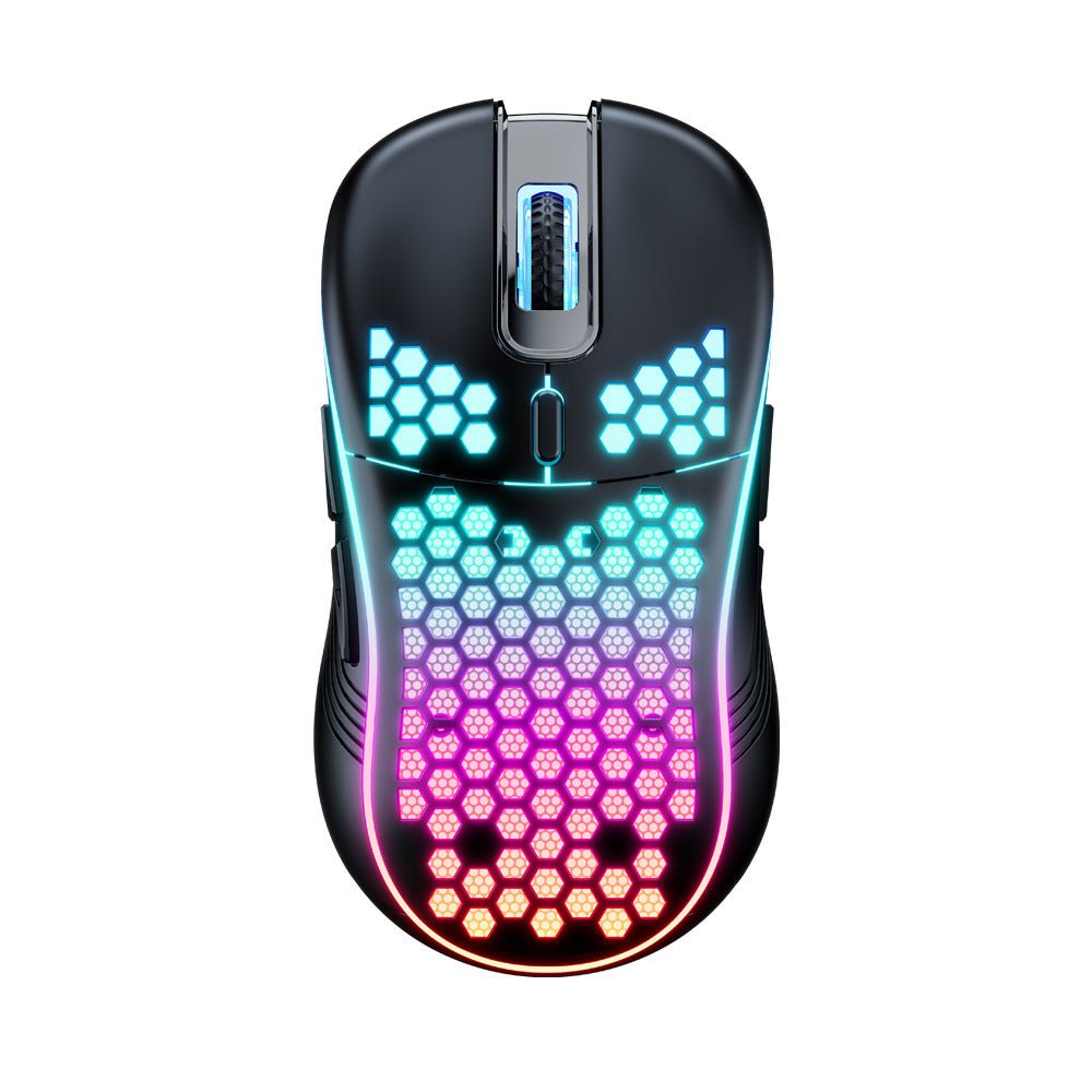 SA-1 Dual Mode Honeycomb Shell RGB Wireless Bluetooth Computer Gaming ...
