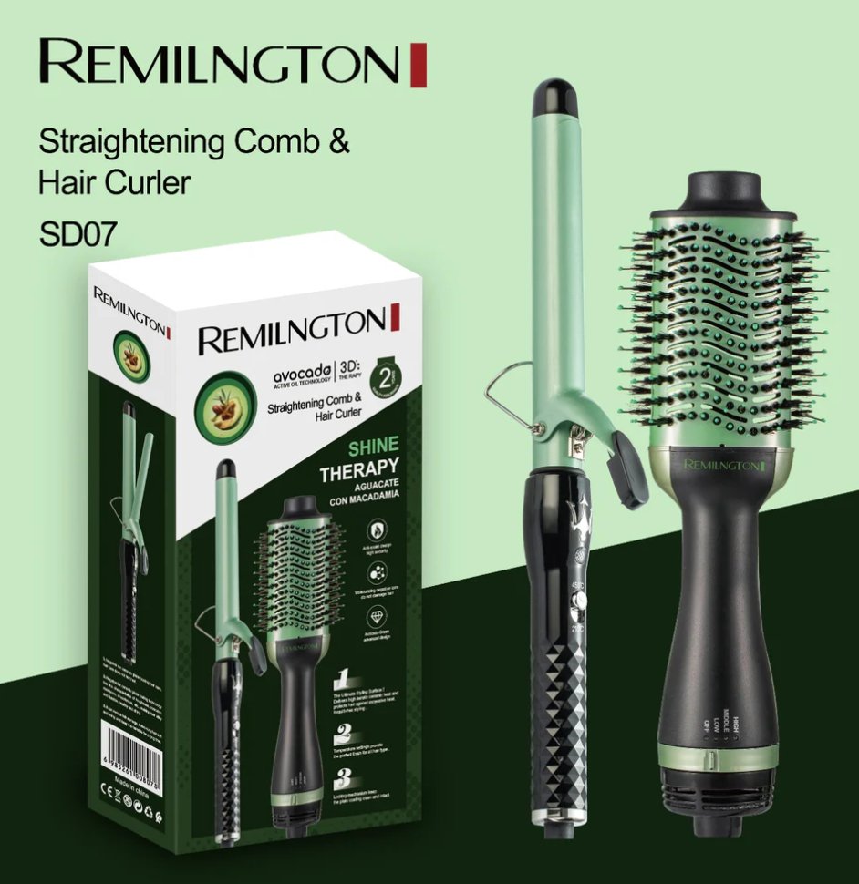 Straightening Comb & Hair Curler – Zambeel