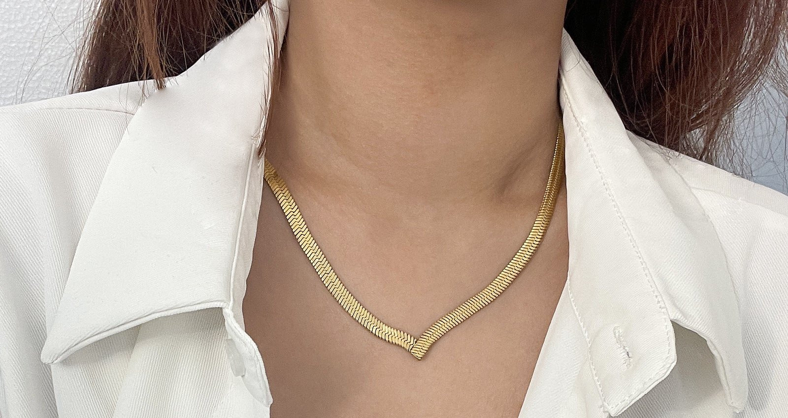 Titanium Steel Snake Bones Chain Blade Chain Necklace – Zambeel